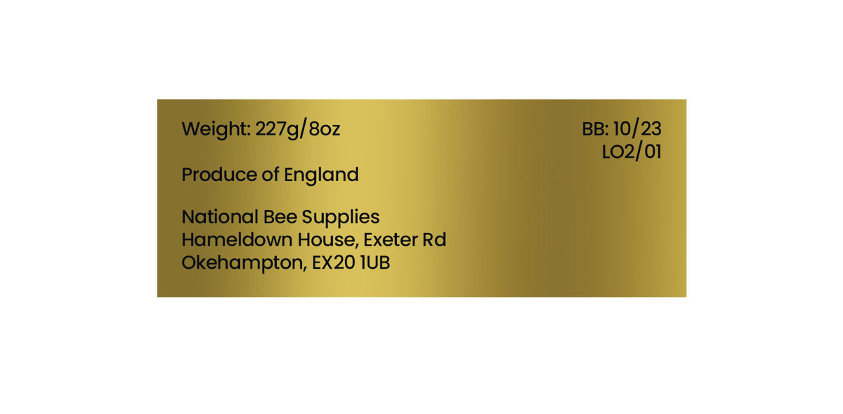 Personalised Cut Comb Honey Labels (28) | National Bee Supplies